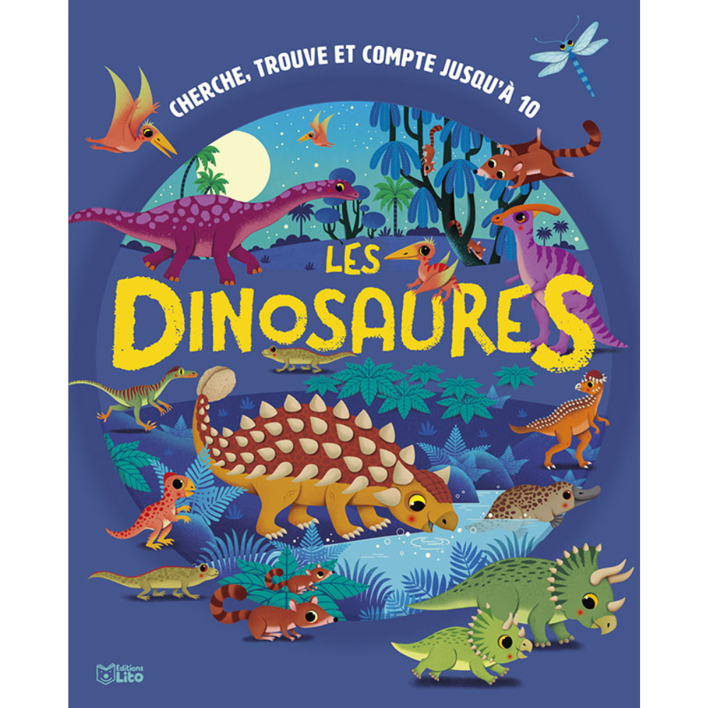 Cherche, trouve et compte jusqu'à 10 dinosaures éducatif | Maroc ...