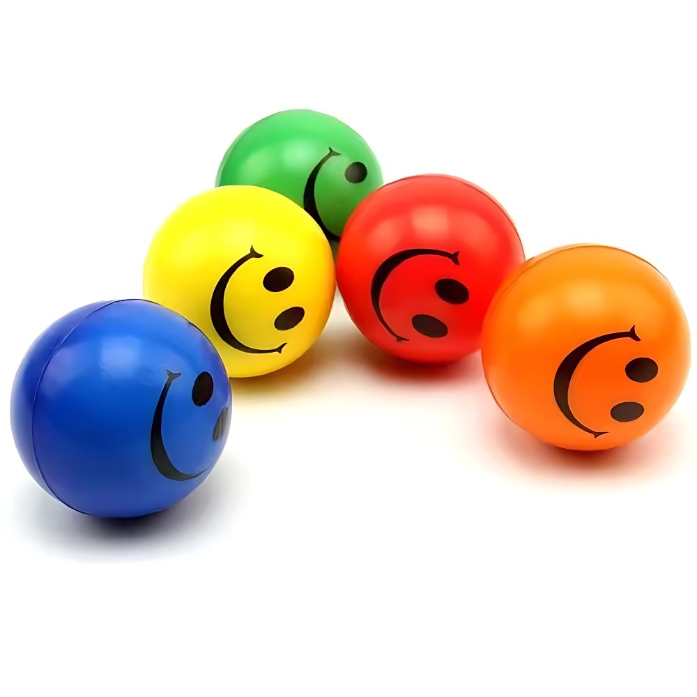 Balle anti-stress smiley résistante à malaxer | Jouet éducatif Maroc ...