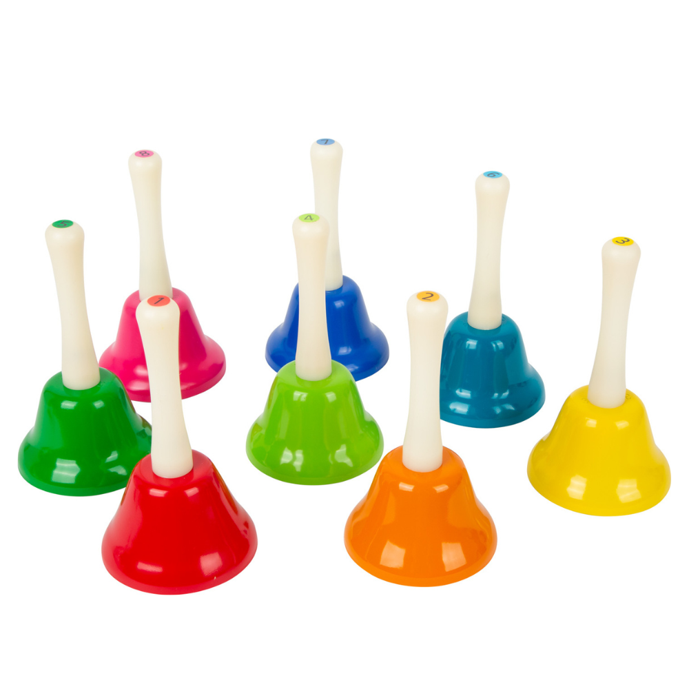 Set de cloches à main | Eveil-Montessori Maroc – Eveil Montessori